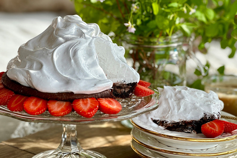 Kladdkake with meringue – Wilfa AS