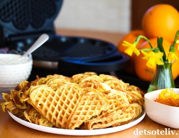 Orange waffles with sour cream – Wilfa AS