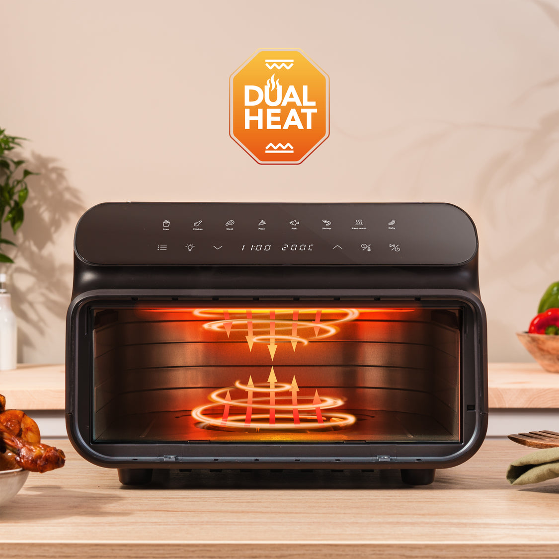 Dualfry Grill 10L. High-Performance Airfryer with Dual Heating | Wilfa ...